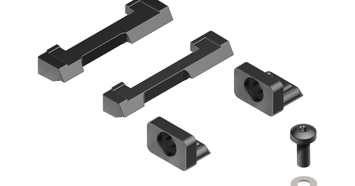 Acro™ S-2 Base plates for ventilated thick shotgun rib Set: C + D + 03 ...