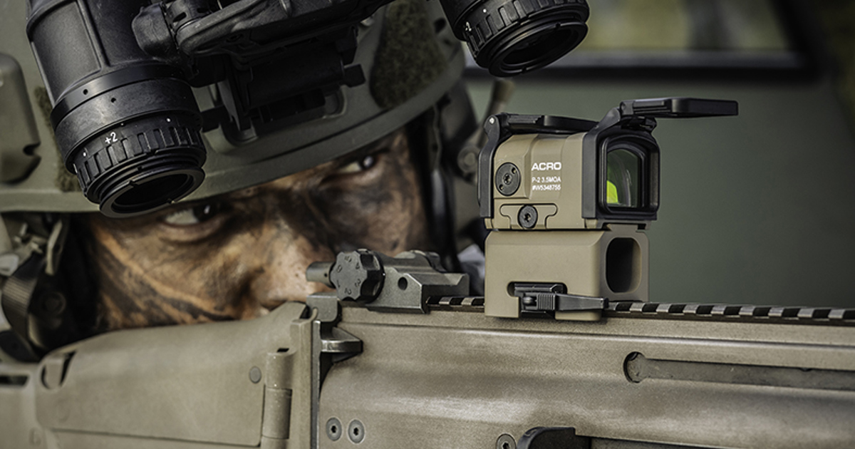 Acro™ P-2 FDE 3.5 MOA - Red dot reflex sight with integrated Acro ...