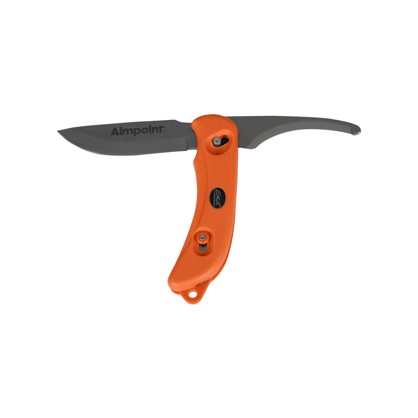 Knife, EKA® SwedBlade G4 - Orange Hunting combination knife with belly ...